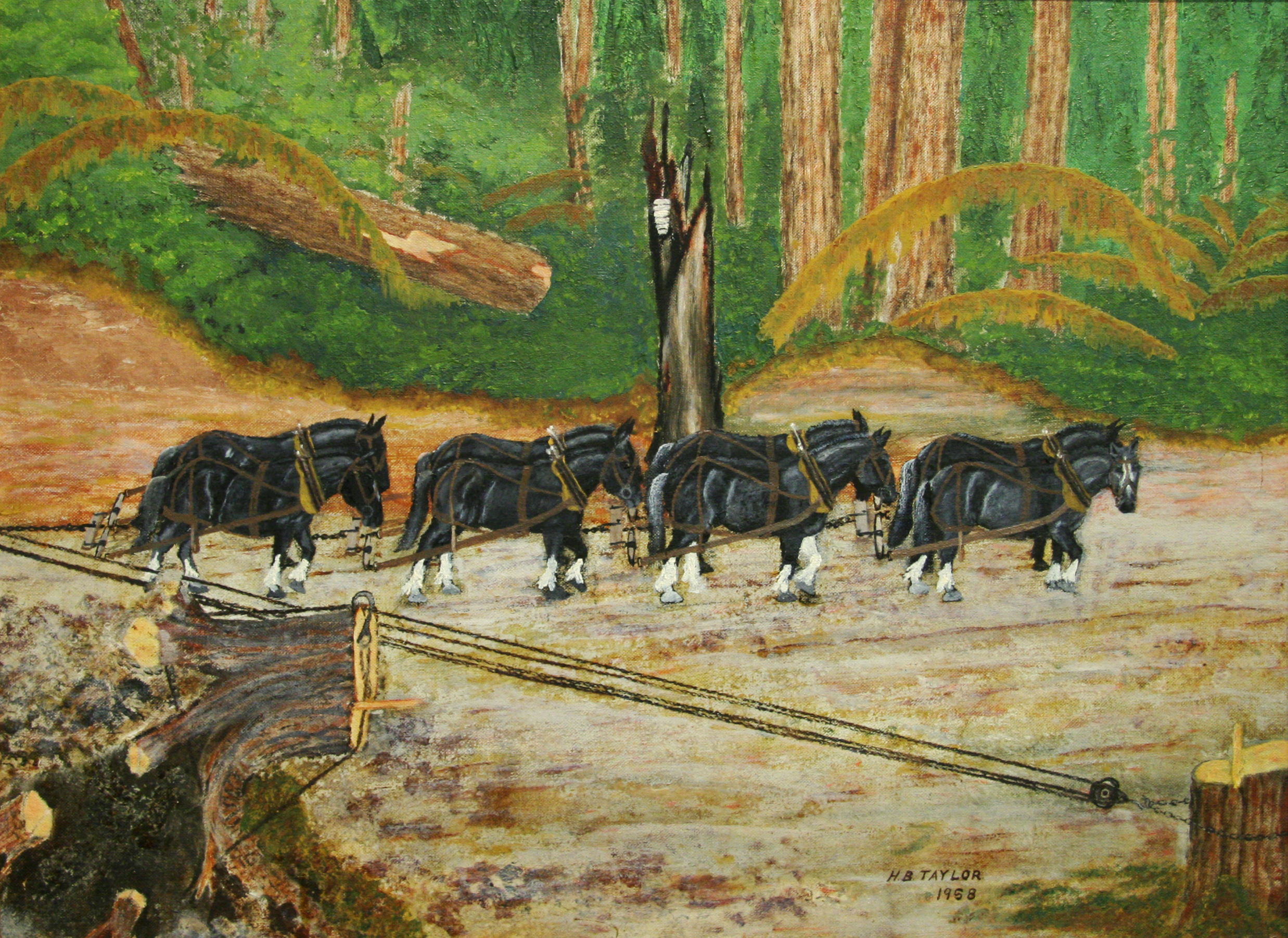 Logging Horses - The Living Rock Studios